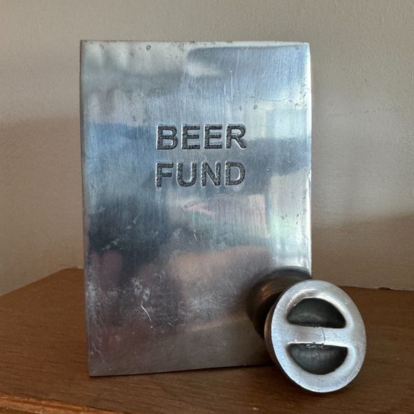 Vintage | Accents | Beer Funds Piggy Bank Bombay Duck Silver Cast ...